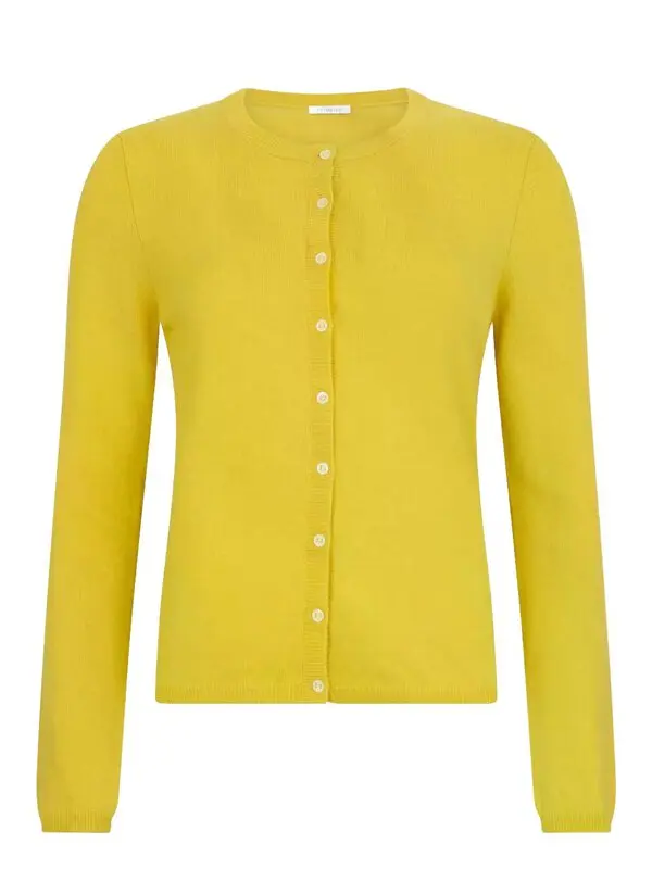 Malo Crew-neck Cardigan - Yellow