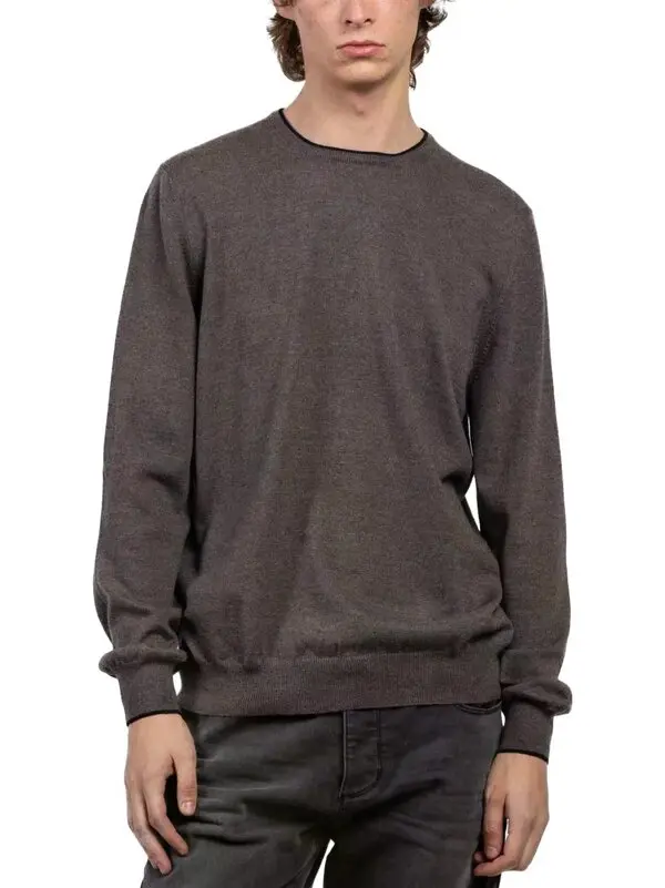 GRAN SASSO Crew-neck Sweater - Brown