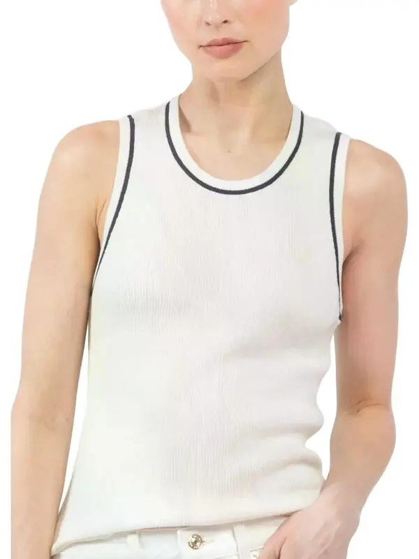 ALLUDE Ribbed Tank Top - Neutrals