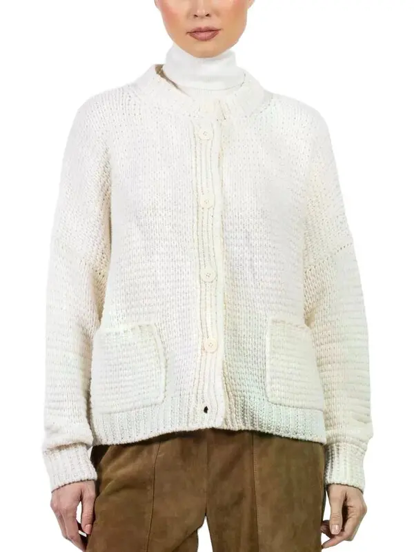 Iris Von Arnim Marjorie Patch-pocket Cardigan - Neutrals