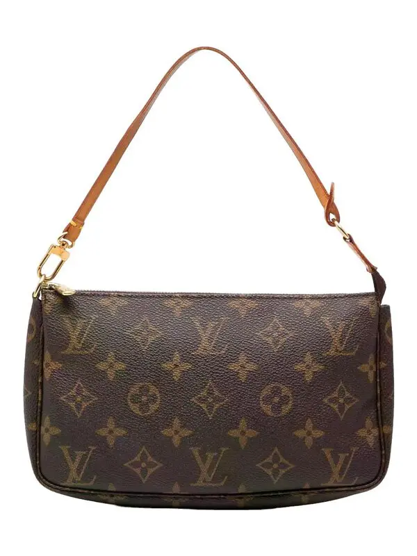 LOUIS VUITTON 1999 Monogram Pochette Accessoires Shoulder Bag - Brown