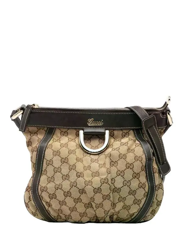 Gucci Gg Canvas Abbey D-ring Crossbody Bag - Brown