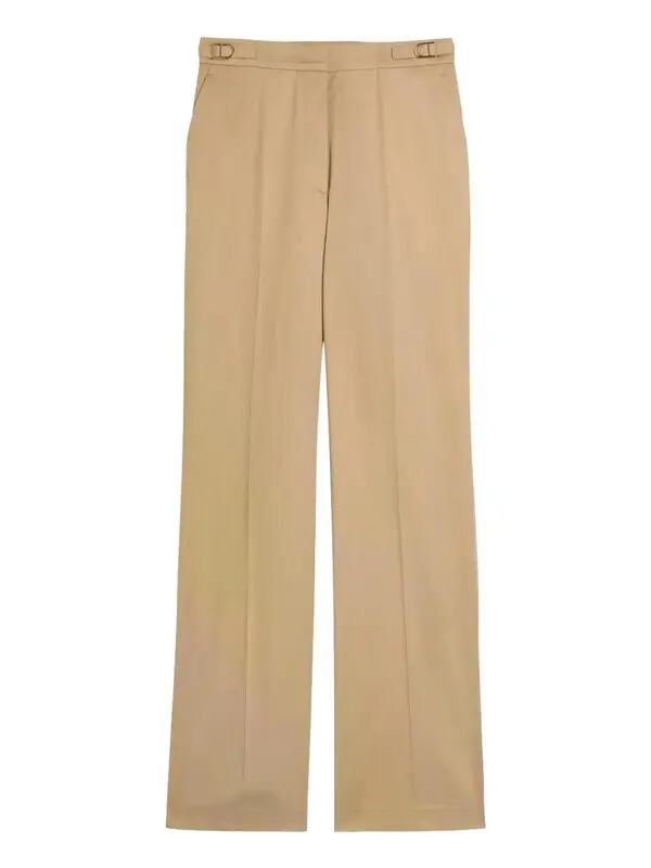 Gabriela Hearst Vesta Buckle-detail Trousers - Neutrals
