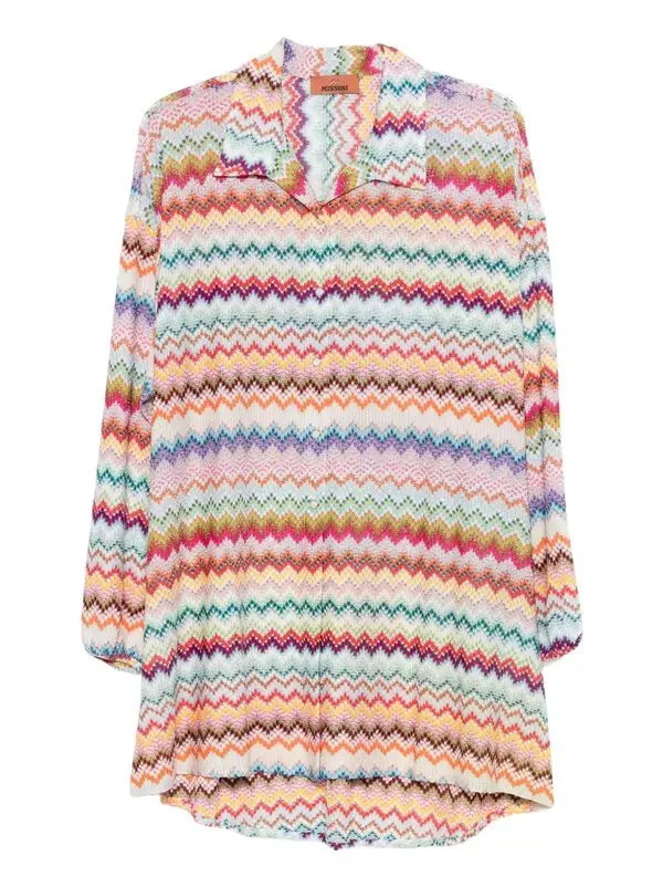 Missoni Chevron-patterned Shirt - Neutrals