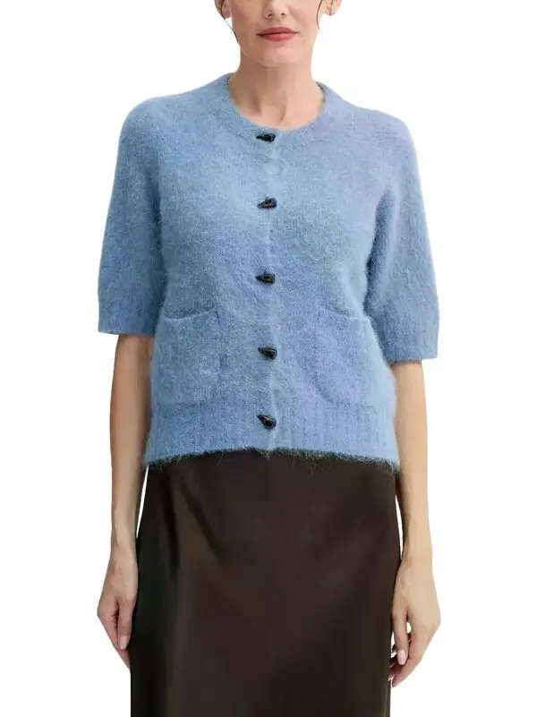 Munthe Locca Short-sleeve Cardigan - Blue