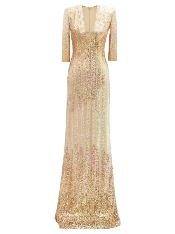 GEMY MAALOUF Maxi Dress - Gold
