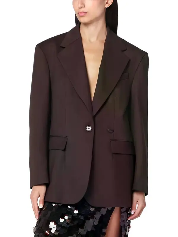 P.a.r.o.s.h Double-breasted Blazer - Brown