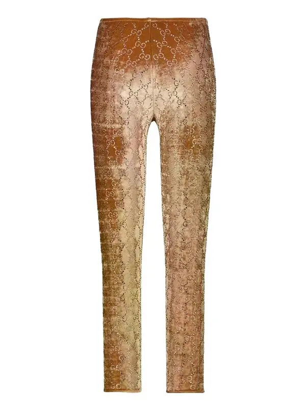 Gucci Logo-pattern Trousers - Brown