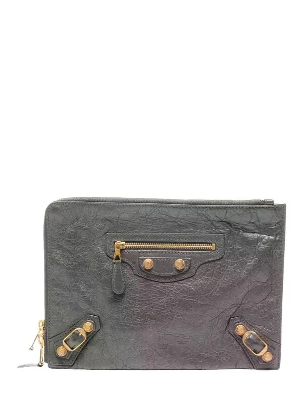 Balenciaga Giant Envelope Clutch - Grey