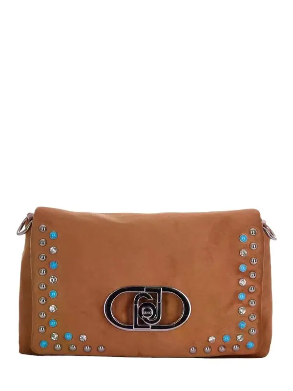 Liu Jo Studded Shoulder Bag - Brown
