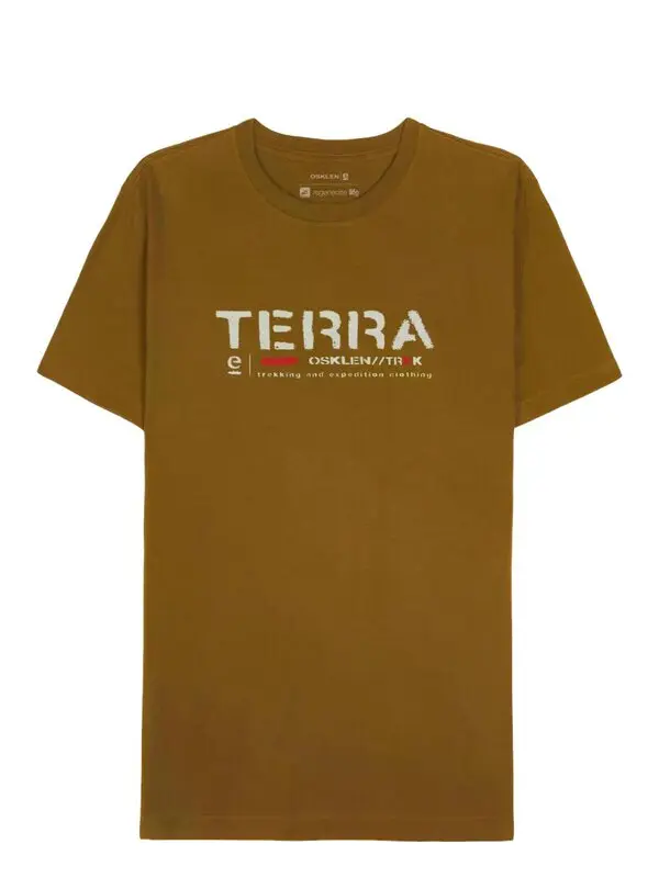 OSKLEN Terra Crew-neck T-shirt - Brown