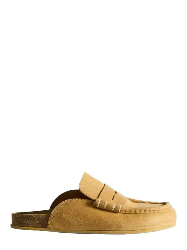 JW Anderson Stitch Backless Loafers - Yellow