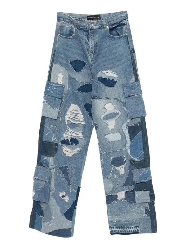 WHO DECIDES WAR BY EV BRAVADO Unearthed Cargo Denim - Blue