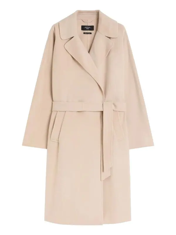 Max Mara Belted Overcoat - Beige