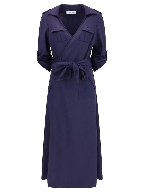 AFTERCOAT Jersey Dress - Blue