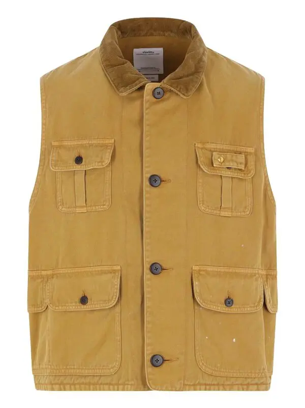 Visvim Denim Vest - Brown