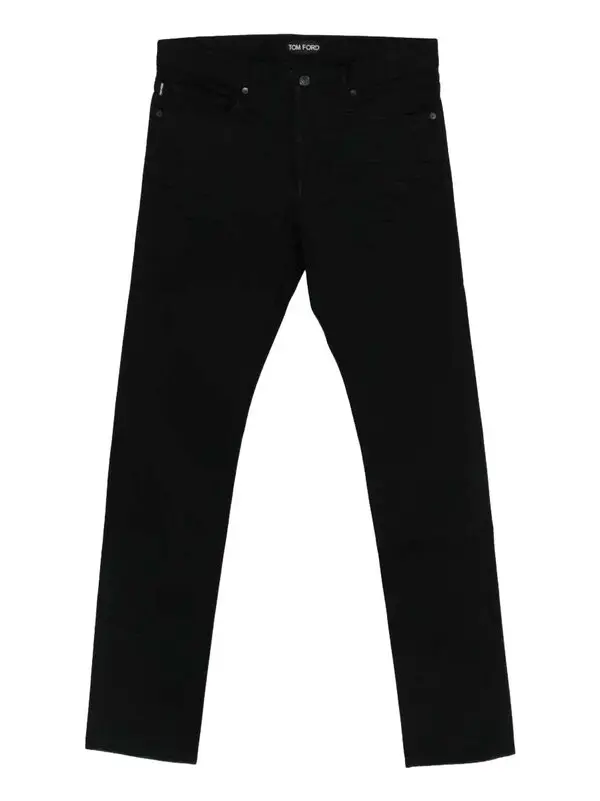 TOM FORD Jeans With Logo Patch - Black