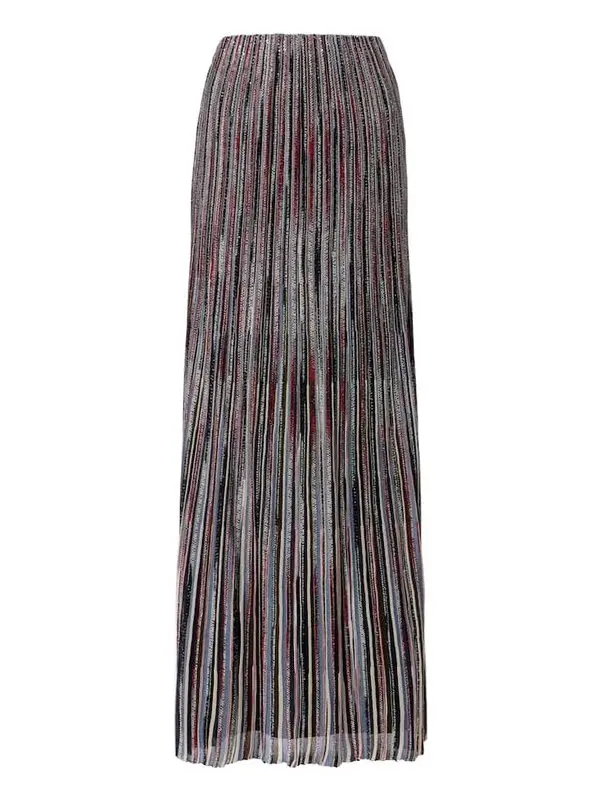 Missoni Striped Lamé Maxi Skirt - Multicoloured