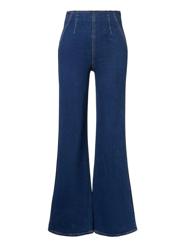 Veronica Beard Joplin Flared Jeans - Blue