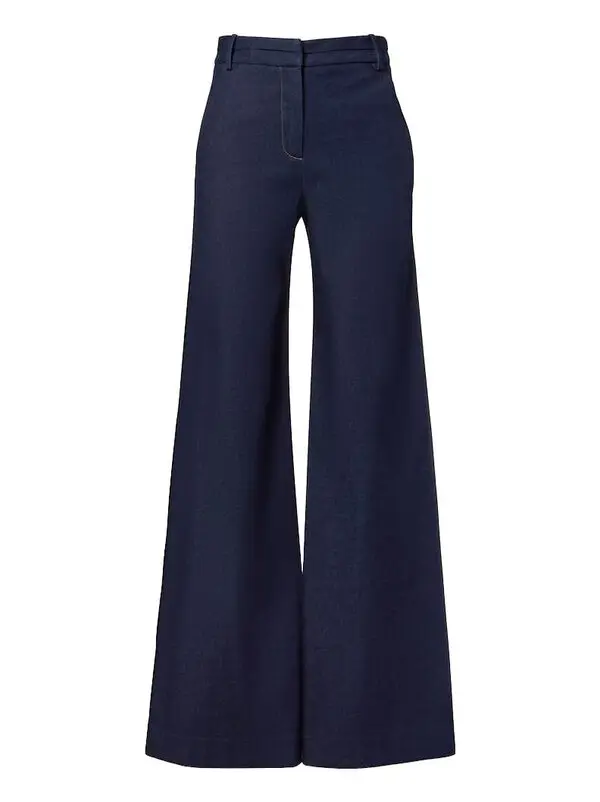 Veronica Beard Crue Wide-leg Jeans - Blue