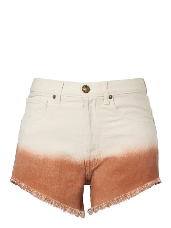 Alanui Shades Of Eden Denim Shorts - White