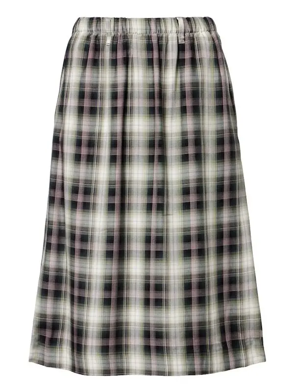 Acne Studios Izetta Checked Midi Skirt - Multicoloured