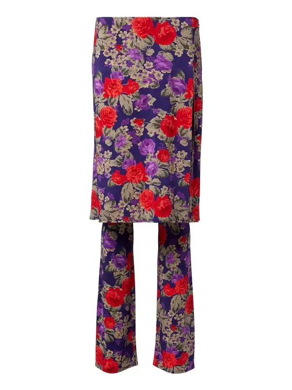 Acne Studios Intessa Floral Midi Skirt - Multicoloured