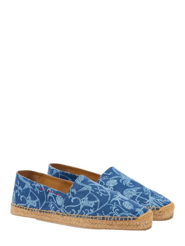 Kiton Printed Espadrilles - Blue