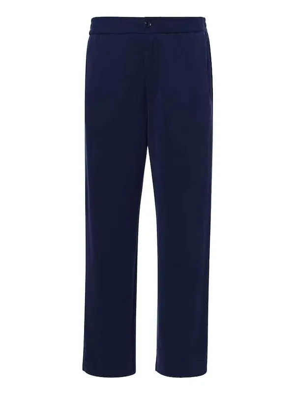 Giorgio Armani Mid-rise Straight Pants - Blue