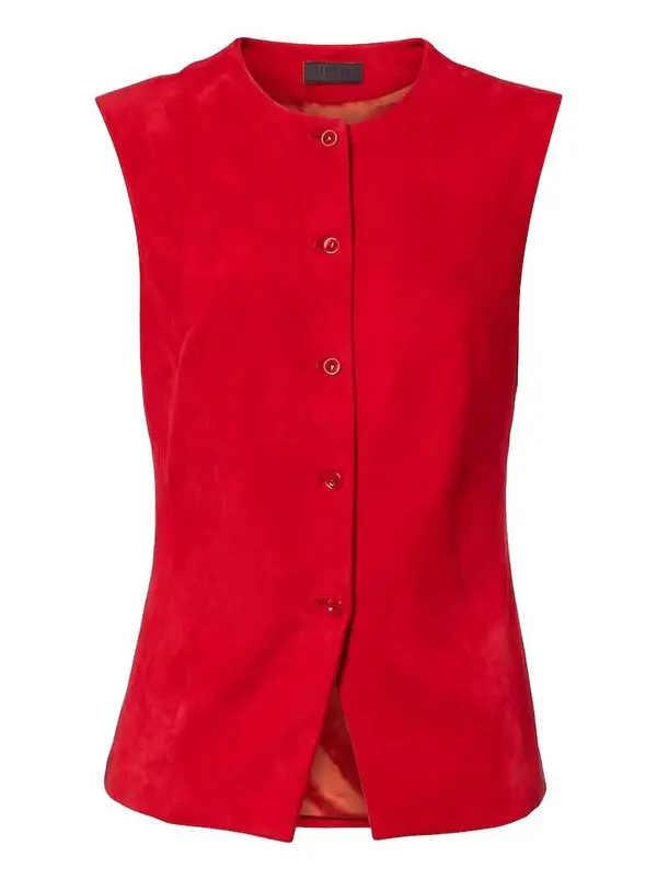 Stouls Casino Suede Vest - Red