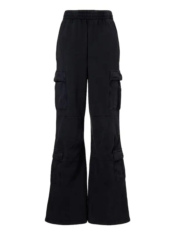Balenciaga Cotton Cargo Trousers - Black