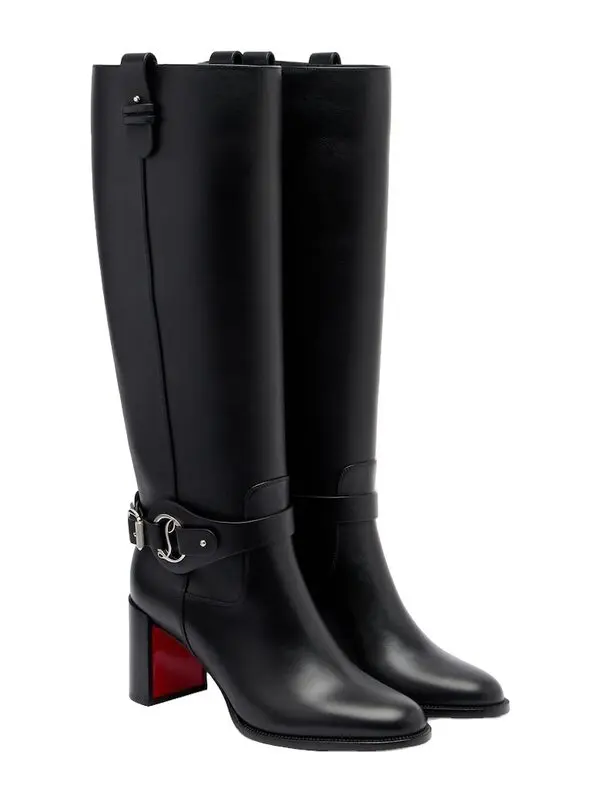 CHRISTIAN LOUBOUTIN Dianouchette Botta 70 Knee-high Boots - Black