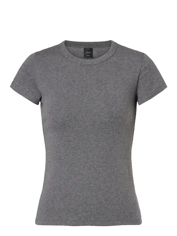 LESET Nando Cotton Jersey T-shirt - Grey