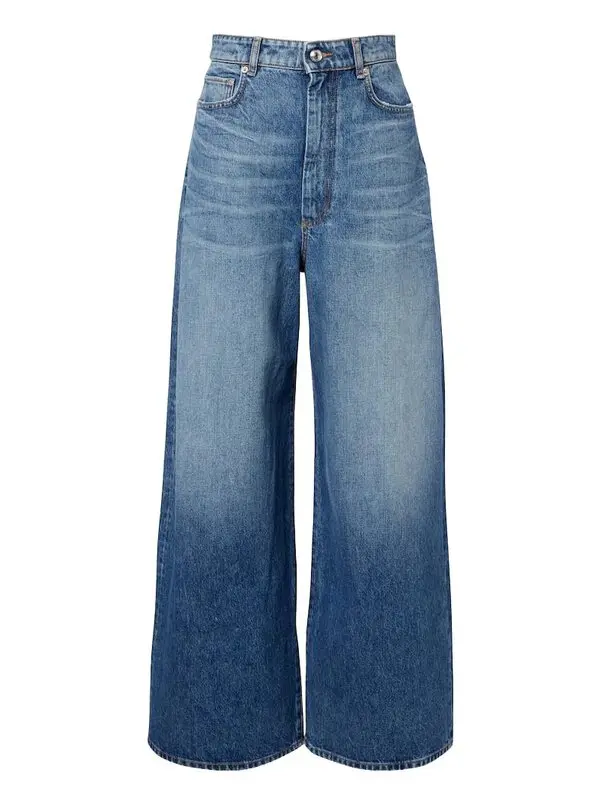 Sportmax Dangri Wide-leg Jeans - Blue