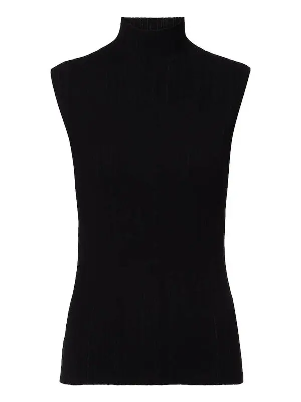 Proenza Schouler Federica Turtleneck Top - Black
