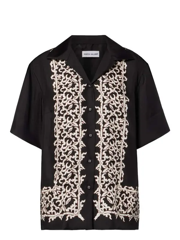 Rebecca Vallance Sundia Silk Shirt - Black