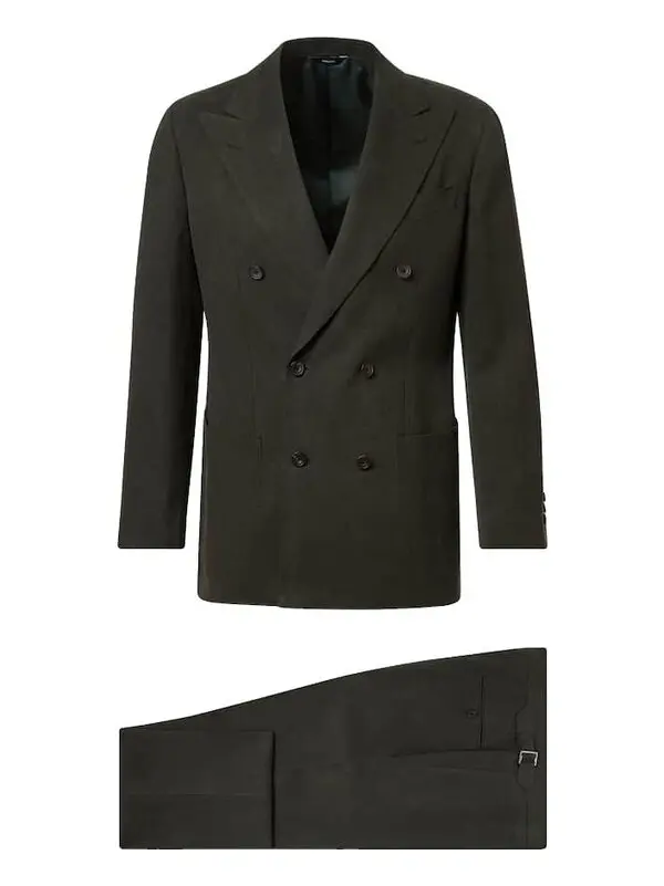 Thom Sweeney Linen Suit - Green