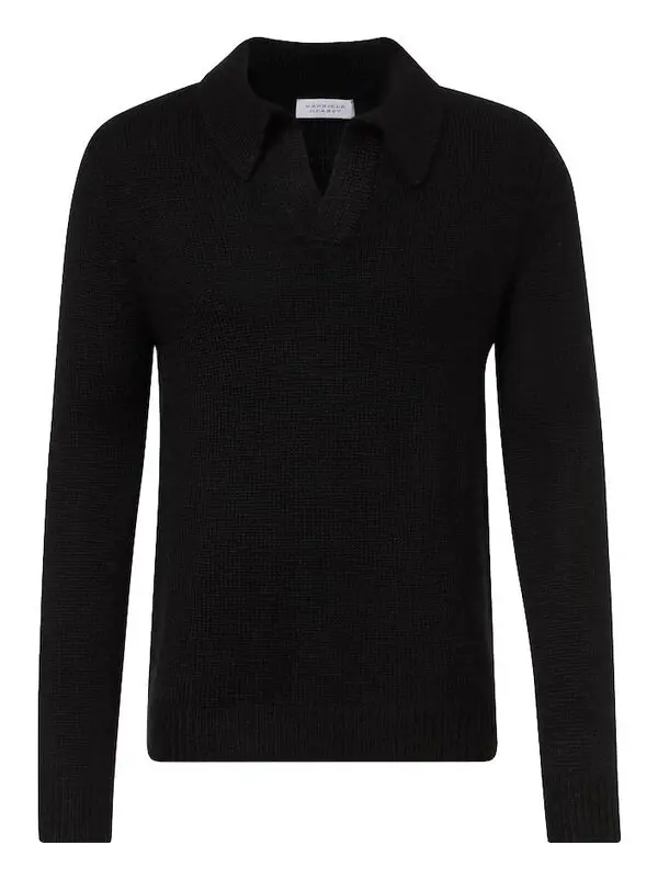 Gabriela Hearst Cashmere Polo Sweater - Black