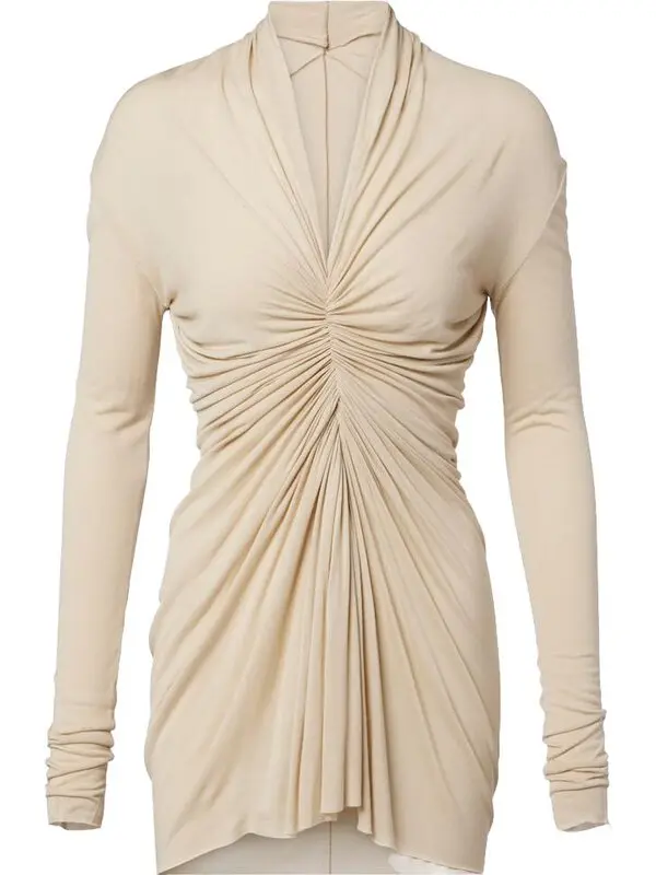 Rick Owens Radiance Gathered Top - Beige