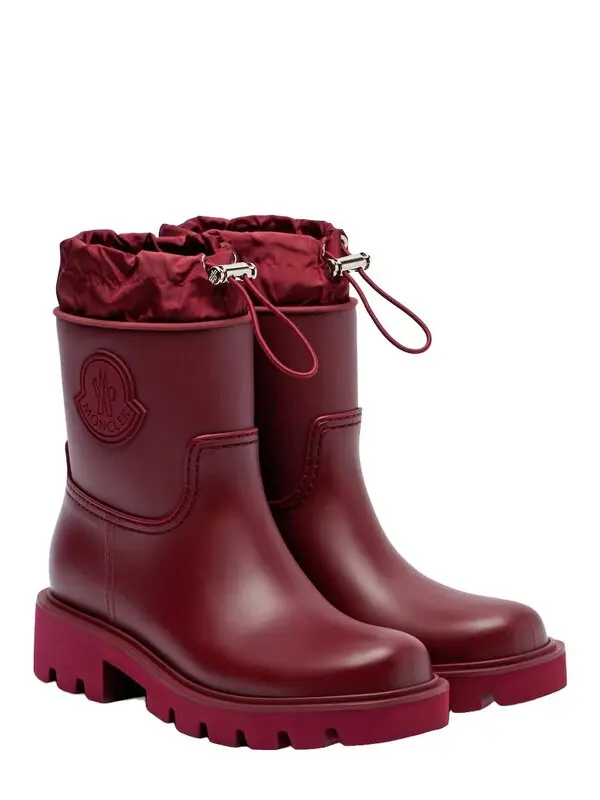 Moncler Kickstream Rain Boots - Red