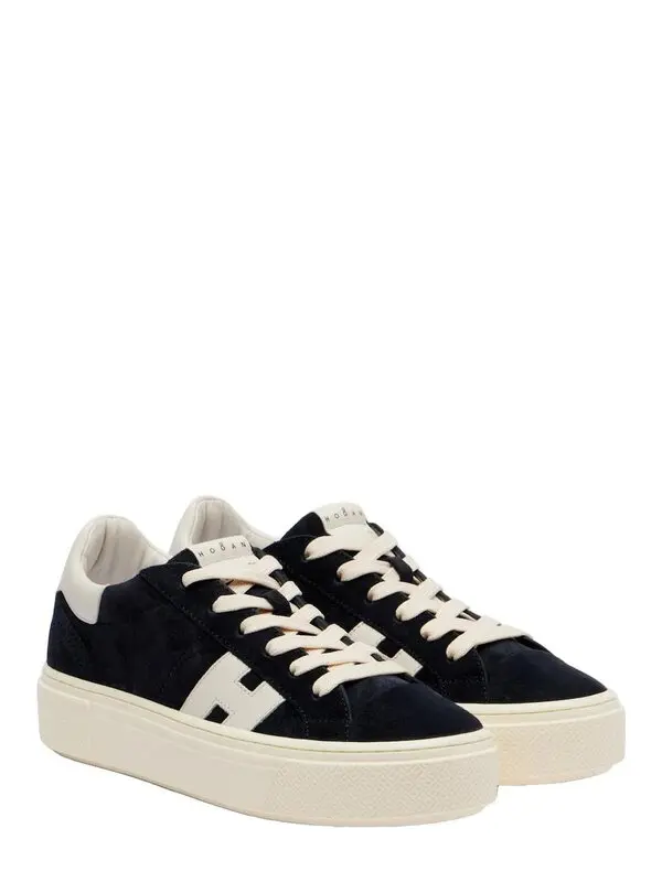 Hogan Crosswind Leather Sneakers - White