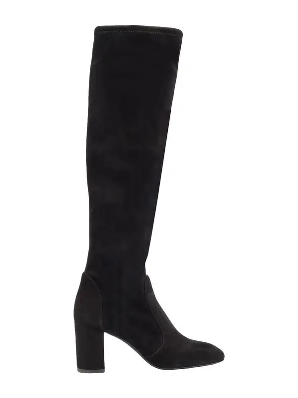 STUART WEITZMAN 75mm Lucie Stretch Suede Knee-high Boots - Black