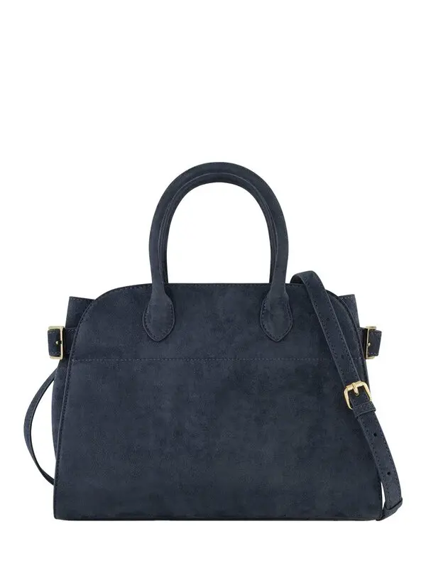 THE NOLI SHOP Margo Suede Handbag - Blue