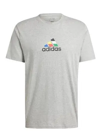 Adidas House Of Tiro Nations Graphic T-shirt - Medium Grey Heather