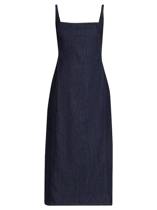 Dries Van Noten Debano Denim Midi Dress - Indigo