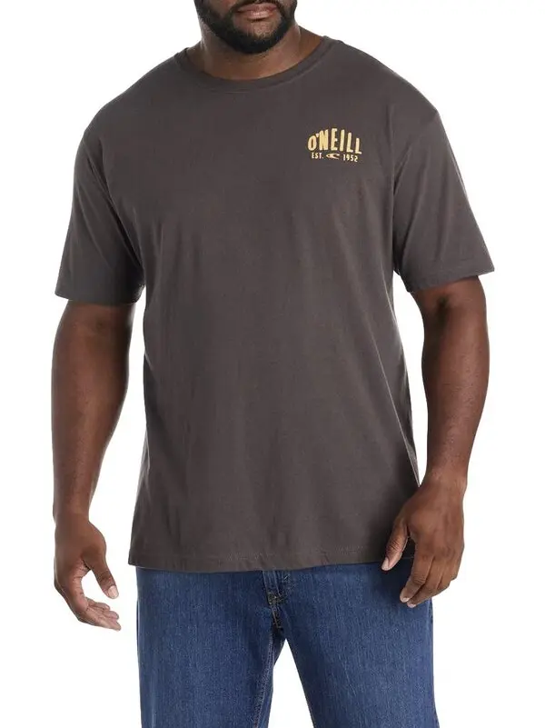 O'Neill Big & Tall Adrift Graphic Tee - Graphite