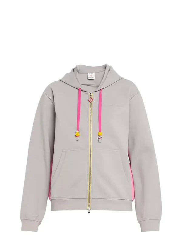 Casablanca Zip-front Hoodie - Grey