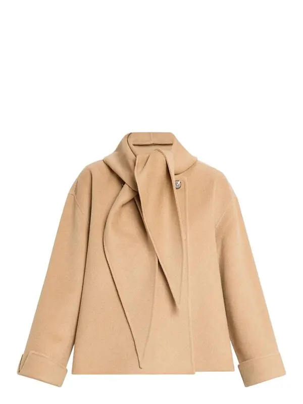 FAVORITE DAUGHTER The Jamie Scarf Coat - Camel