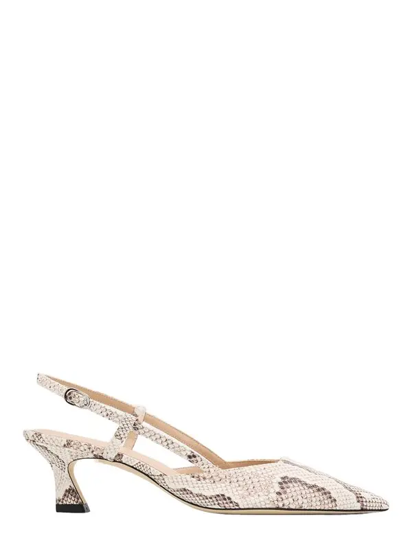 STUART WEITZMAN 50mm Vinnie Embossed Slingback Pumps - Snake