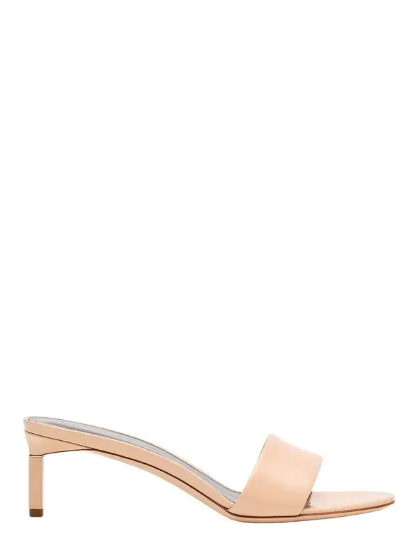 TOM FORD 55mm Leather Kitten-heel Mules - Nude